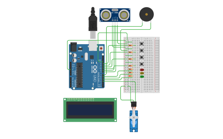 Circuit design TFM: Programación Bloques - Tinkercad