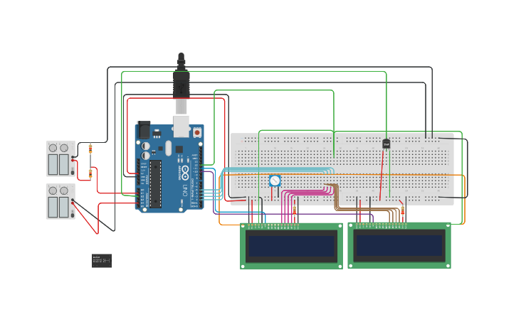 Circuit design Weather station - Tinkercad