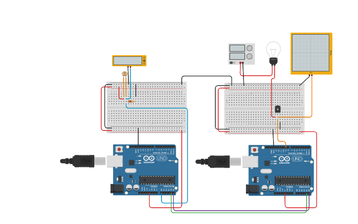 Circuit Design Illumination Contral System Using I 2c Tinkercad