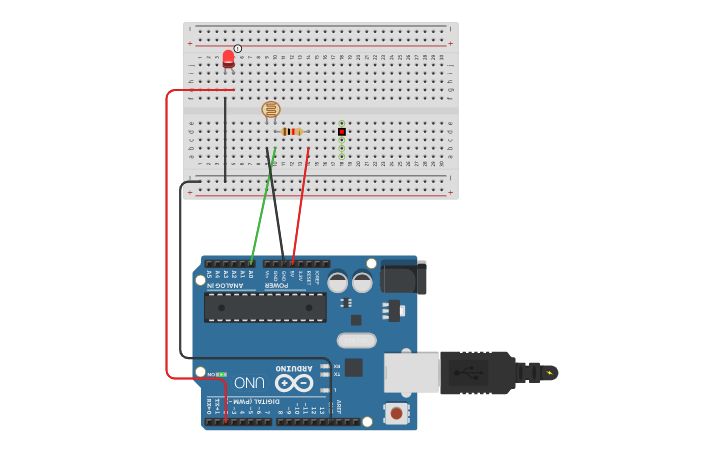Circuit design Photoresistor_LED-Digital - Tinkercad