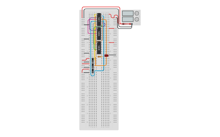 Circuit design CPE 100L - Lab 3 Experiment 1d | Tinkercad