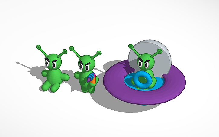 3D design Alien - Tinkercad