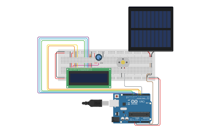 Circuit design Smart house: energy control - Tinkercad