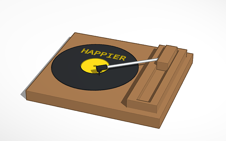 3D design Old Cd player completed - Tinkercad