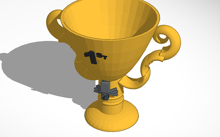 3D design Minecraft Challenge Winner Trophy - Tinkercad