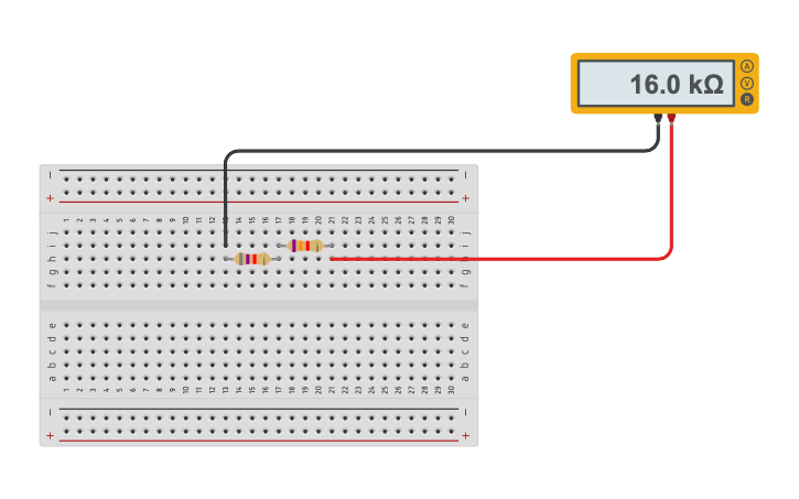 Circuit design SERIES CIRCUIT - Tinkercad