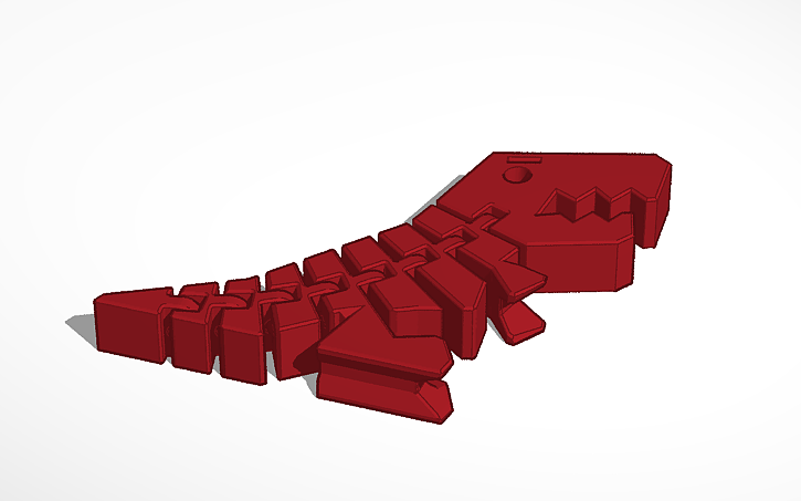 3d Design Flexi T Rex Tinkercad