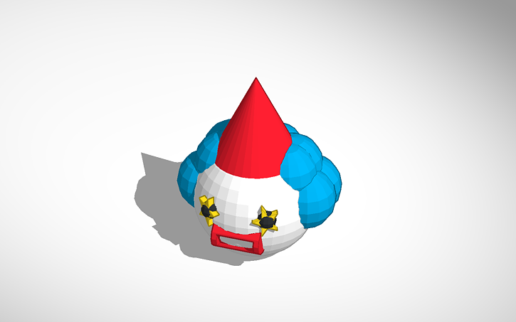 3D design Clown - Tinkercad