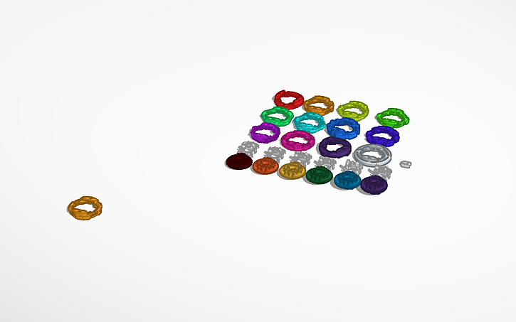 3D design Beyblade X Ratchet template - Tinkercad