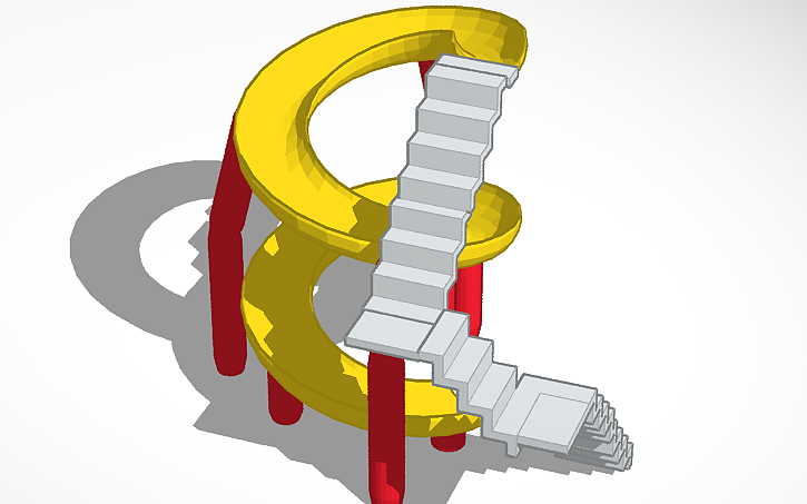 3D design Spiral Slide - Tinkercad