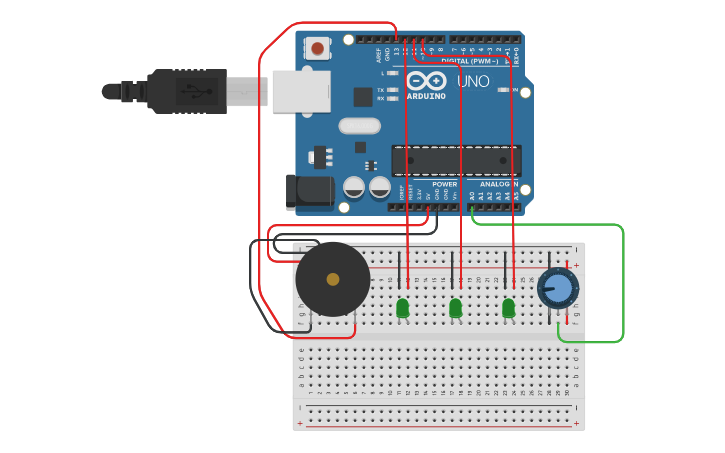 Circuit design Music Box - Tinkercad