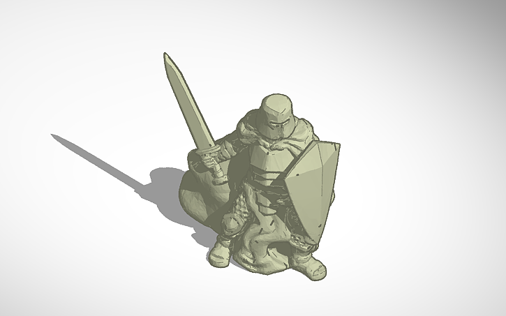 3D design DND Knight/Paladin - Tinkercad