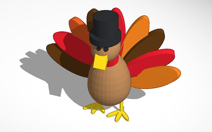 3D design Thanksgiving Turkey | Tinkercad