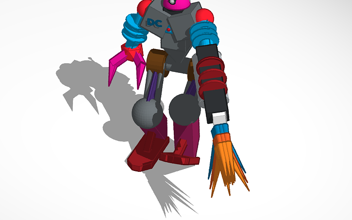 3D design DC Robot - Tinkercad