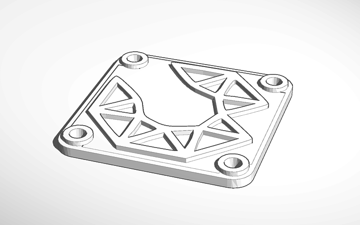 3D design 40 mm Fan Grid K8400 Bottom Fan - Tinkercad
