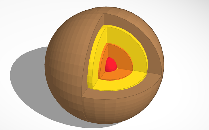3D design Earth Model - Tinkercad