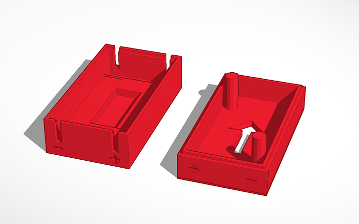3D design Box for Step Down Module LM2596 - Tinkercad