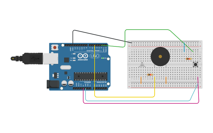 Circuit design doorbell - Tinkercad