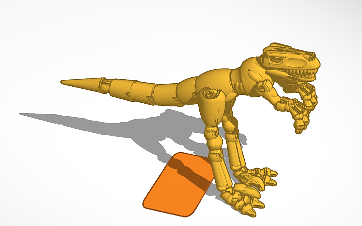 3d Design Dinosaur Game Piece Tinkercad