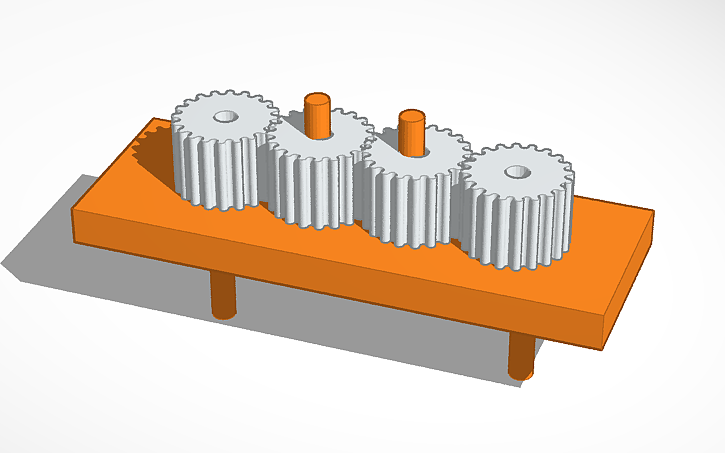 3D design gear box - Tinkercad