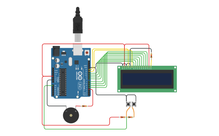 Circuit design Space-Invaders | Tinkercad