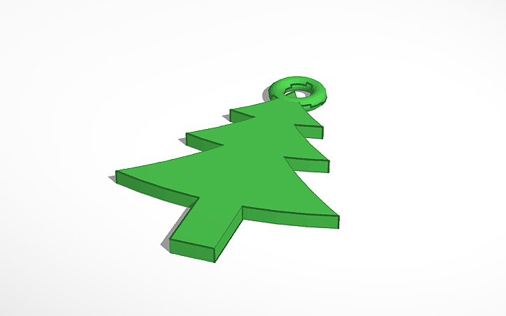 3D design Christmas Tree Ornament - Tinkercad
