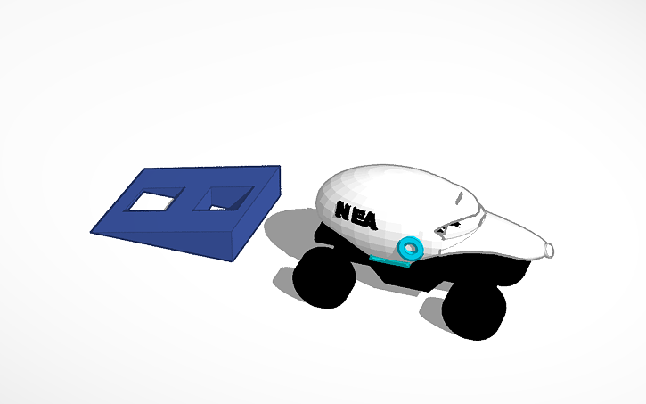 3D design NEA Police Monster Jam Truck with ramp - Tinkercad