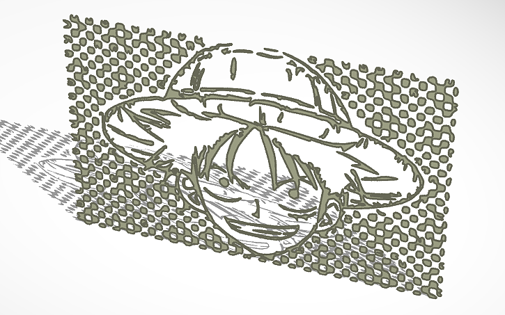 3D design luffy - Tinkercad