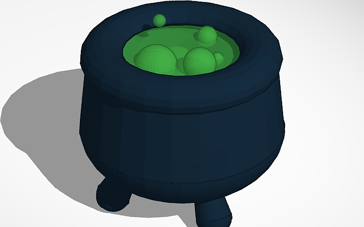 3D design Bubbling Cauldron - Day 7 - Tinkercad