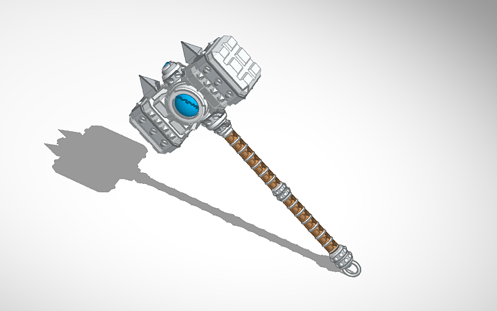 3D design Fantasy War Hammer - Soul Crusher - Tinkercad