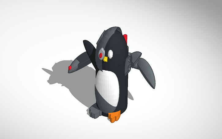 3D design Copy of Bionic Peter The Penguin #PenguinTimeMachine | Tinkercad