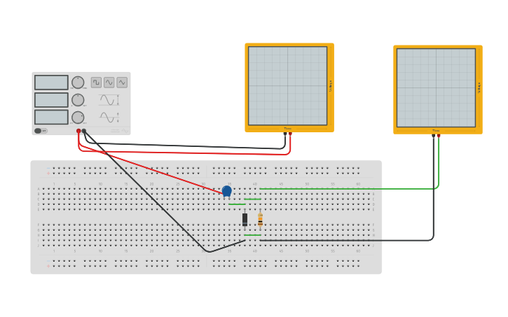 Circuit design Series Negative Clamping | Tinkercad