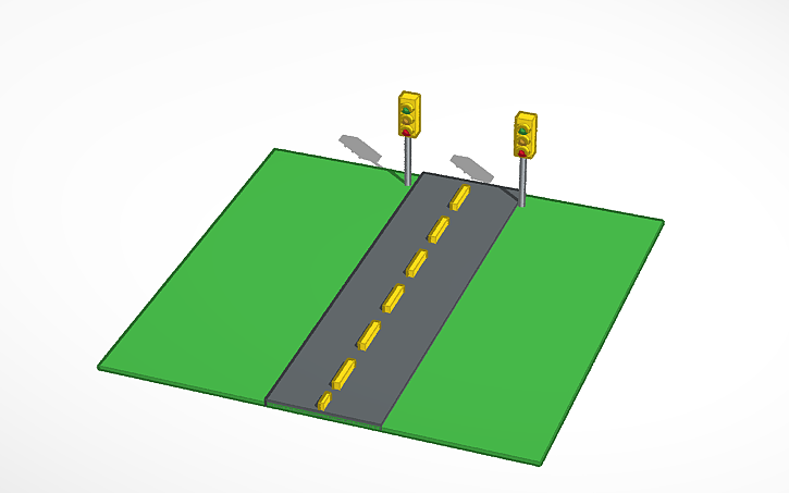 3D design Roads - Tinkercad