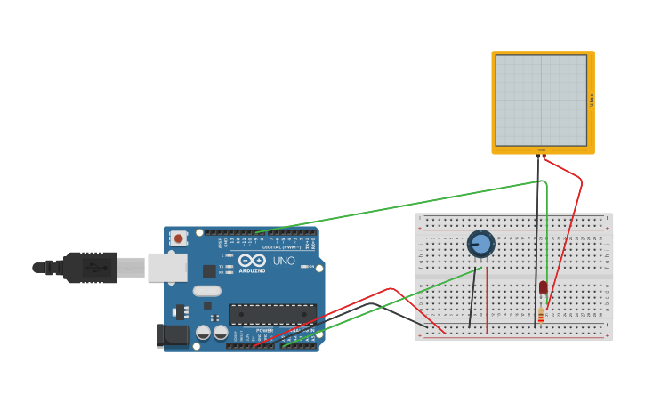 Circuit design PWM - Tinkercad