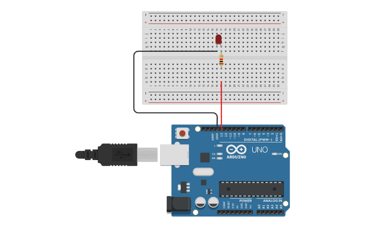 Circuit Design Led Blink Circuit Tinkercad