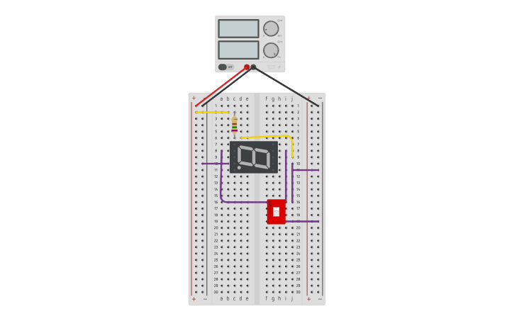 Circuit design Tema 2 (problema specifica) - Tinkercad