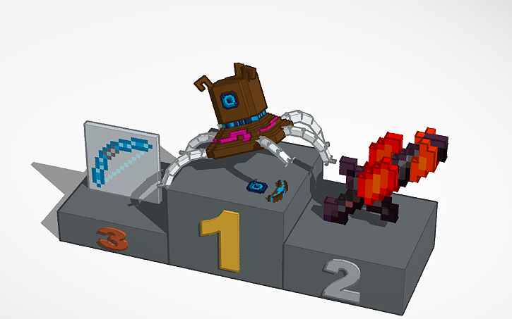 3D design Winners of the minecraft new item challenge - Tinkercad