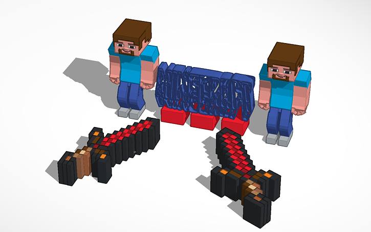 3D design minecraft logo | Tinkercad