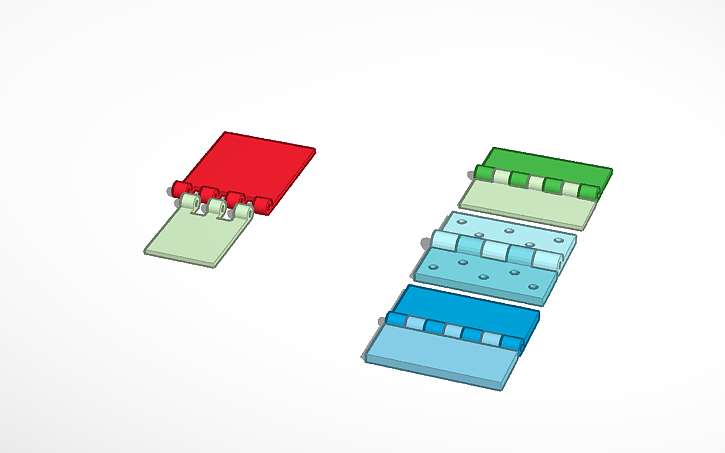 3D design Simple hinge - Tinkercad