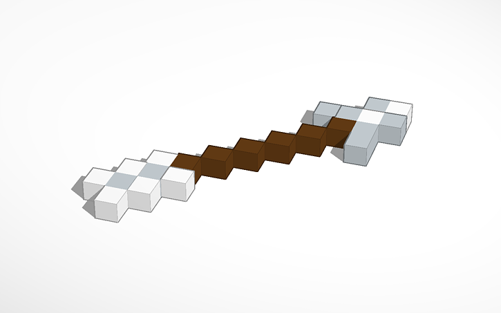 3D design Minecraft Arrow | Tinkercad