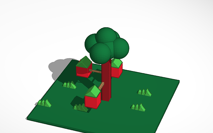 3D design It is call a tree house^^ - Tinkercad
