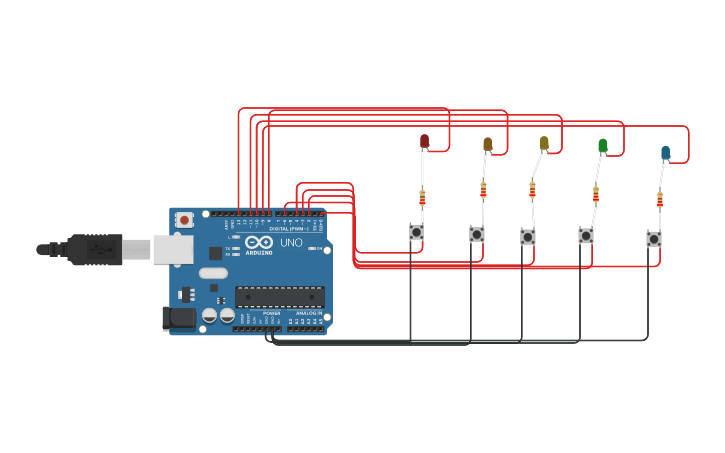 Circuit design Copy of encender un led con un pulsador arduino | Tinkercad