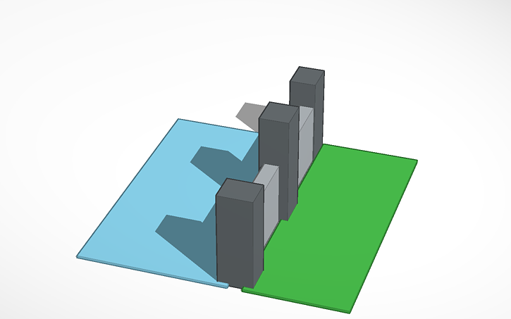 3D design the great wall - Tinkercad