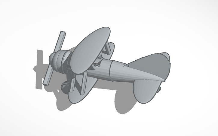 3D design Plane - Tinkercad