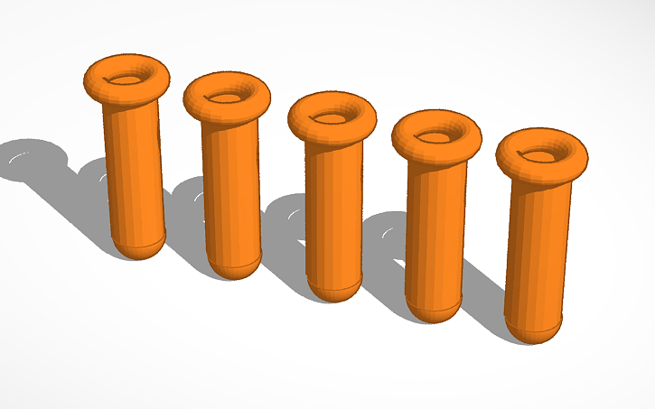 3D design Test Tubes - Tinkercad