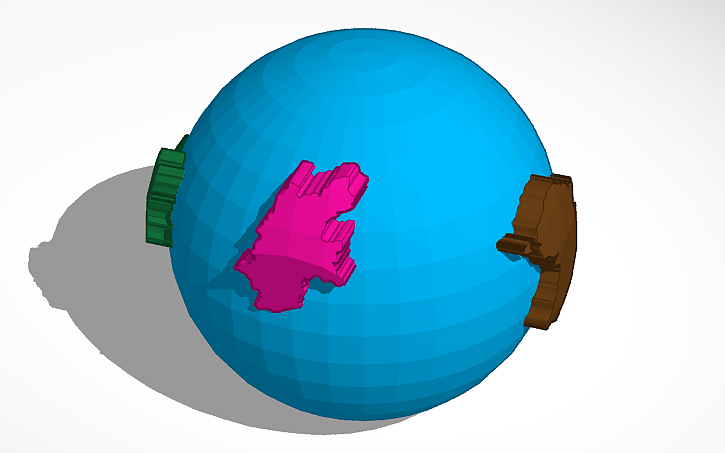 3D design Planet Earth - Tinkercad