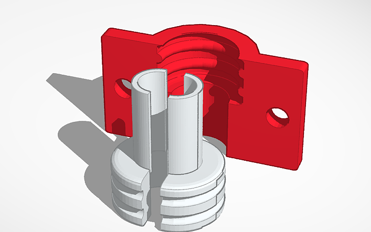3D design cable strain relief - Tinkercad