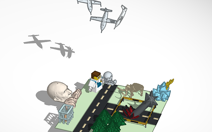 3D design cr7 goat - Tinkercad