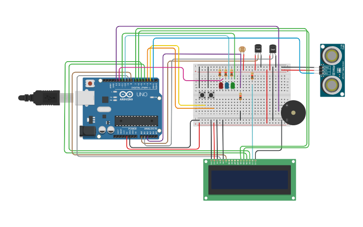Circuit design Day move 2 temperatures | Tinkercad