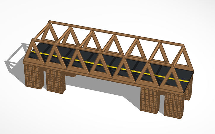 3D design bridge - Tinkercad